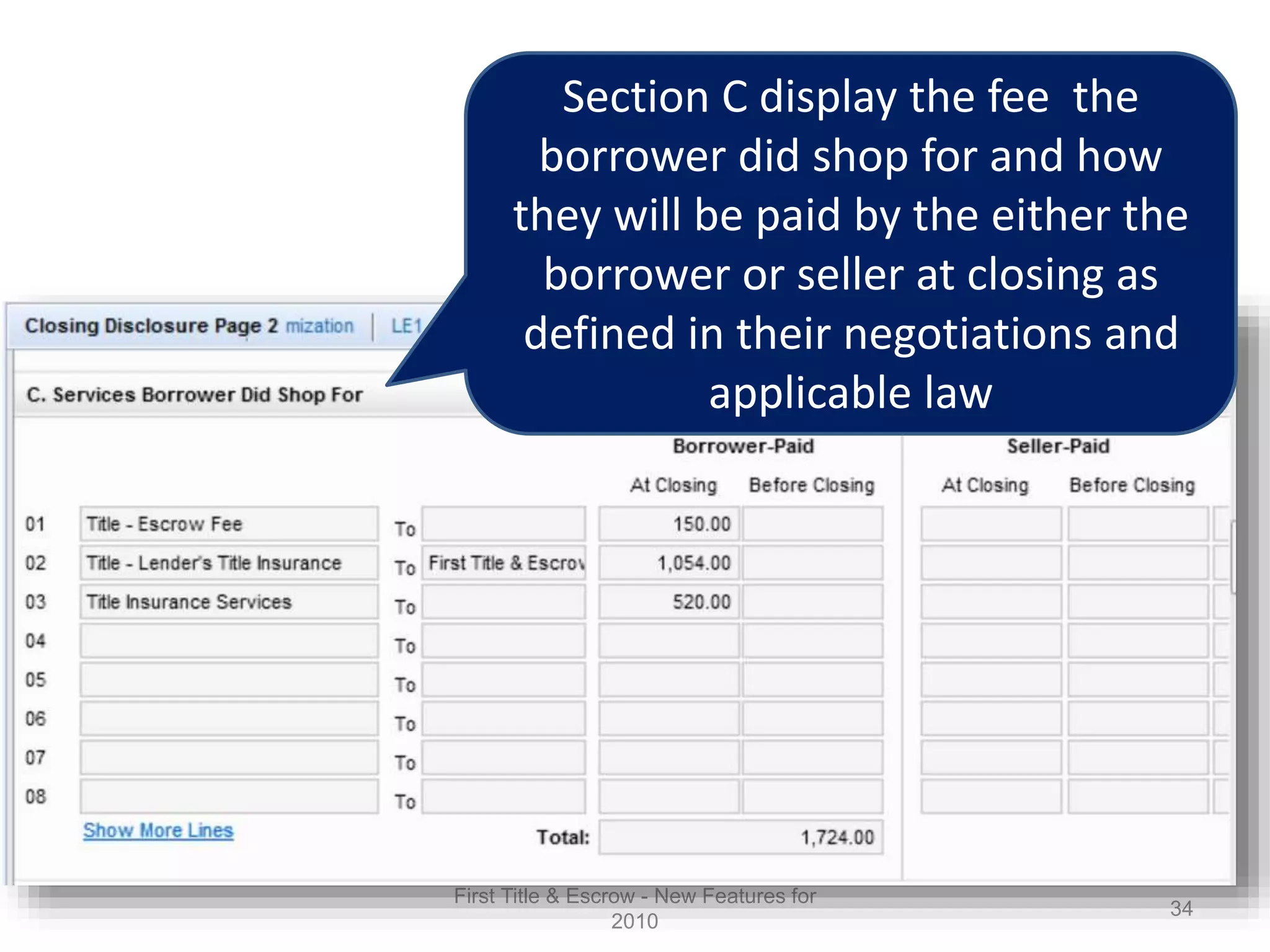 First Title's Encompass Fee Instant Integration for TRID RESPA | PPT