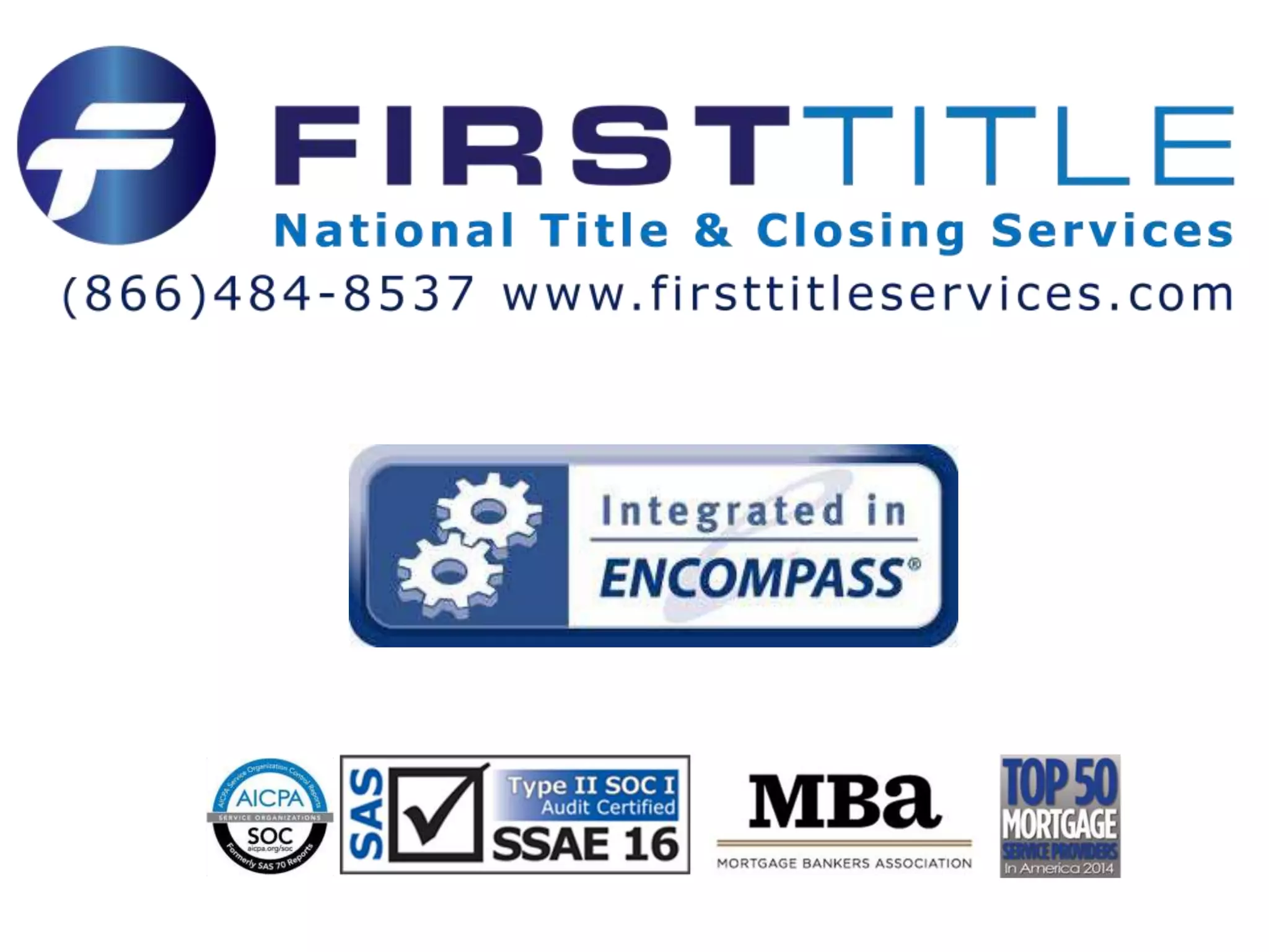 First Title's Encompass Fee Instant Integration for TRID RESPA | PPT