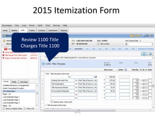 First Title's Encompass Fee Instant Integration for TRID RESPA | PPT