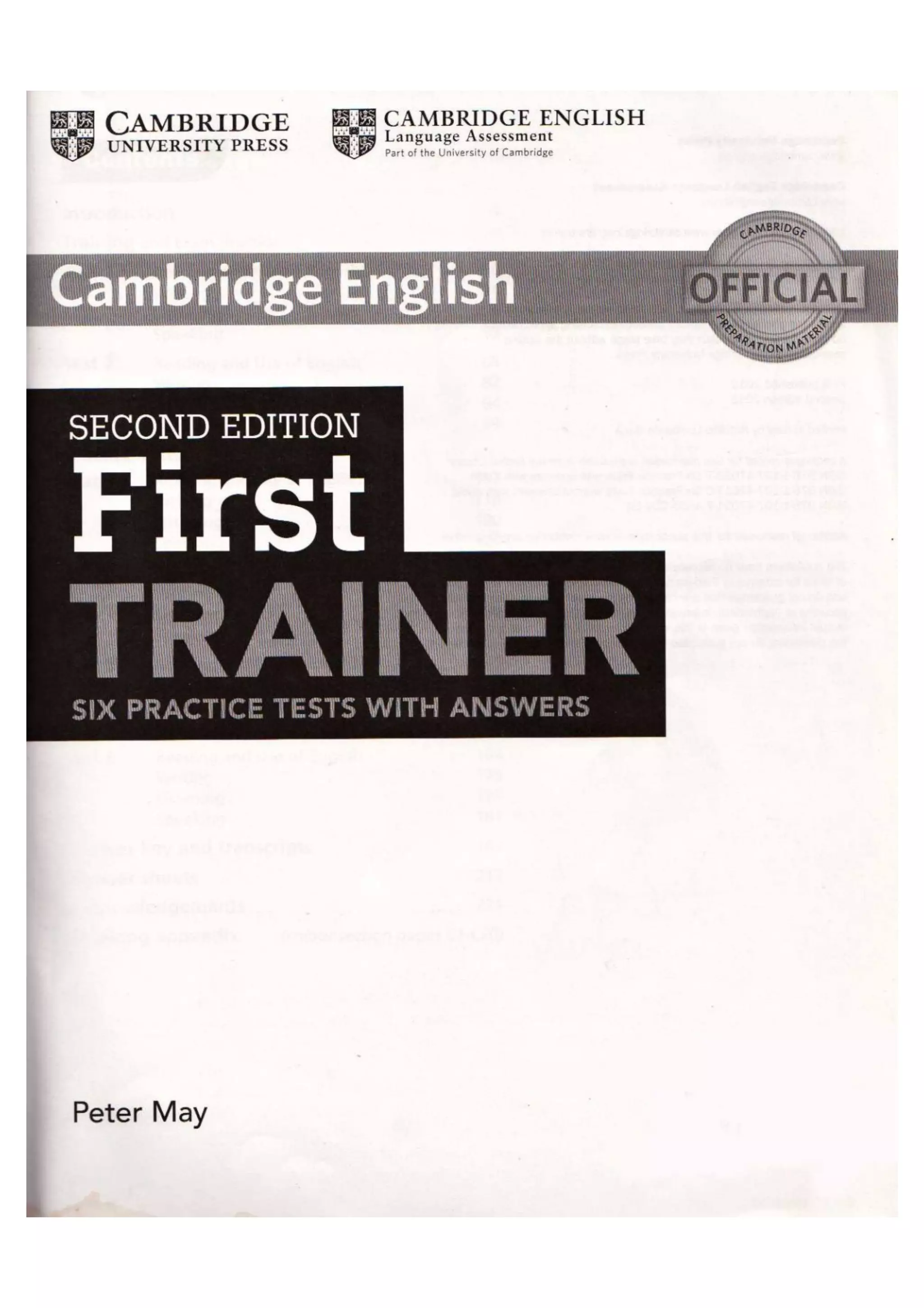 Cambridge First Trainer (Second Edition) | PDF