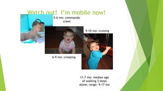 PAEDIATRIC DEVELOPMENTAL MILESTONES IN FIRST YEAR OF LIVE | PPTX