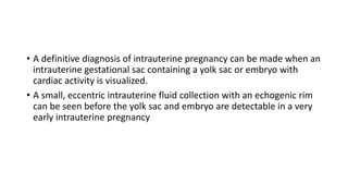 First trimester USG | PPTX