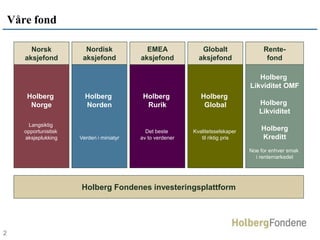 First Tuesday Holberg fondene | PDF