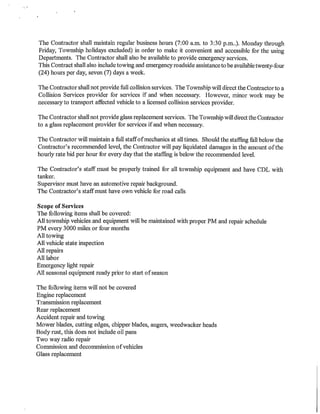 First vehicle services agreement | PDF