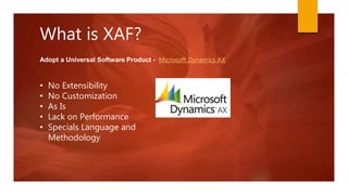 Why XAF and XPO? | PPT
