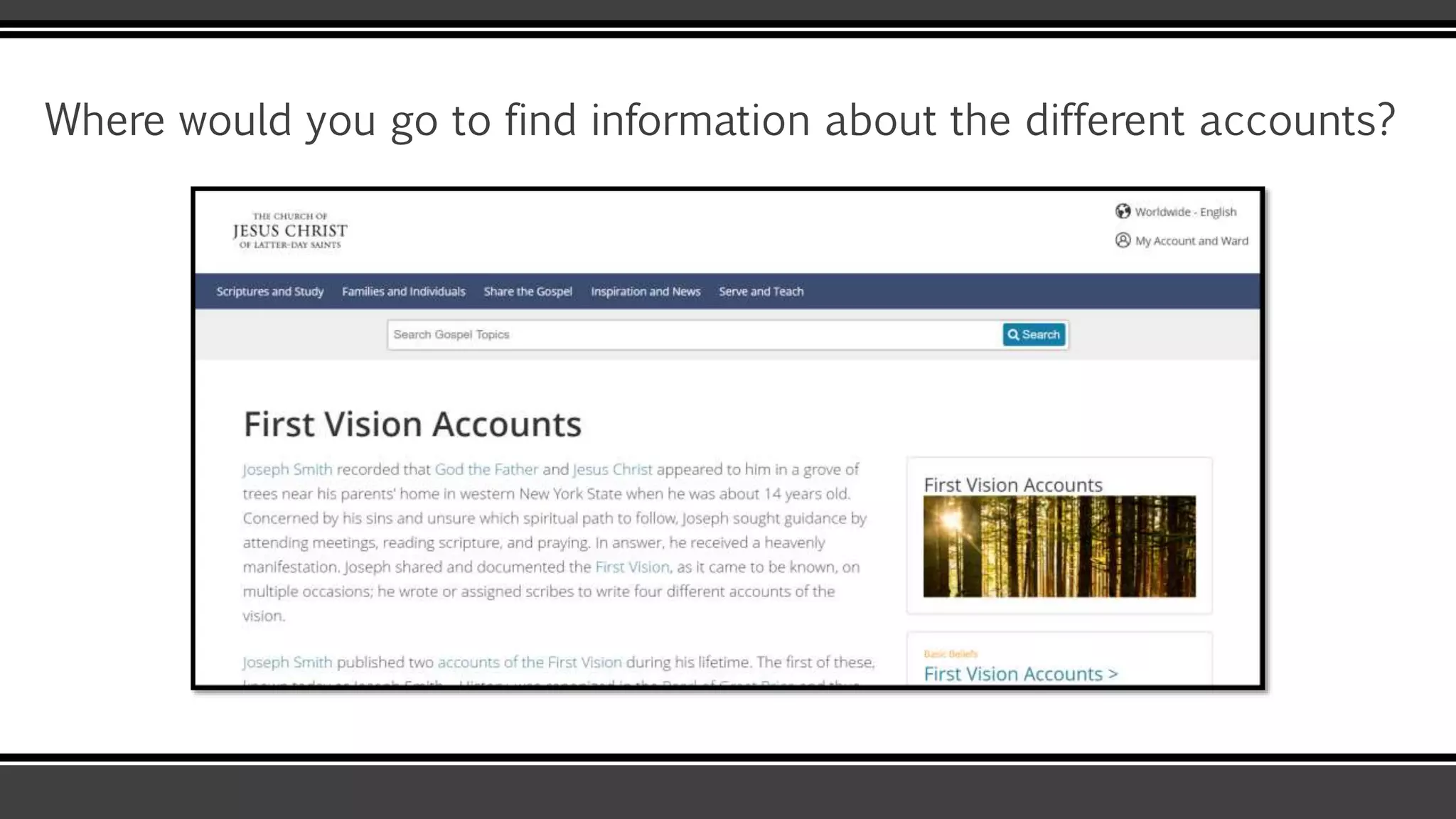 First Vision Accounts | PPTX