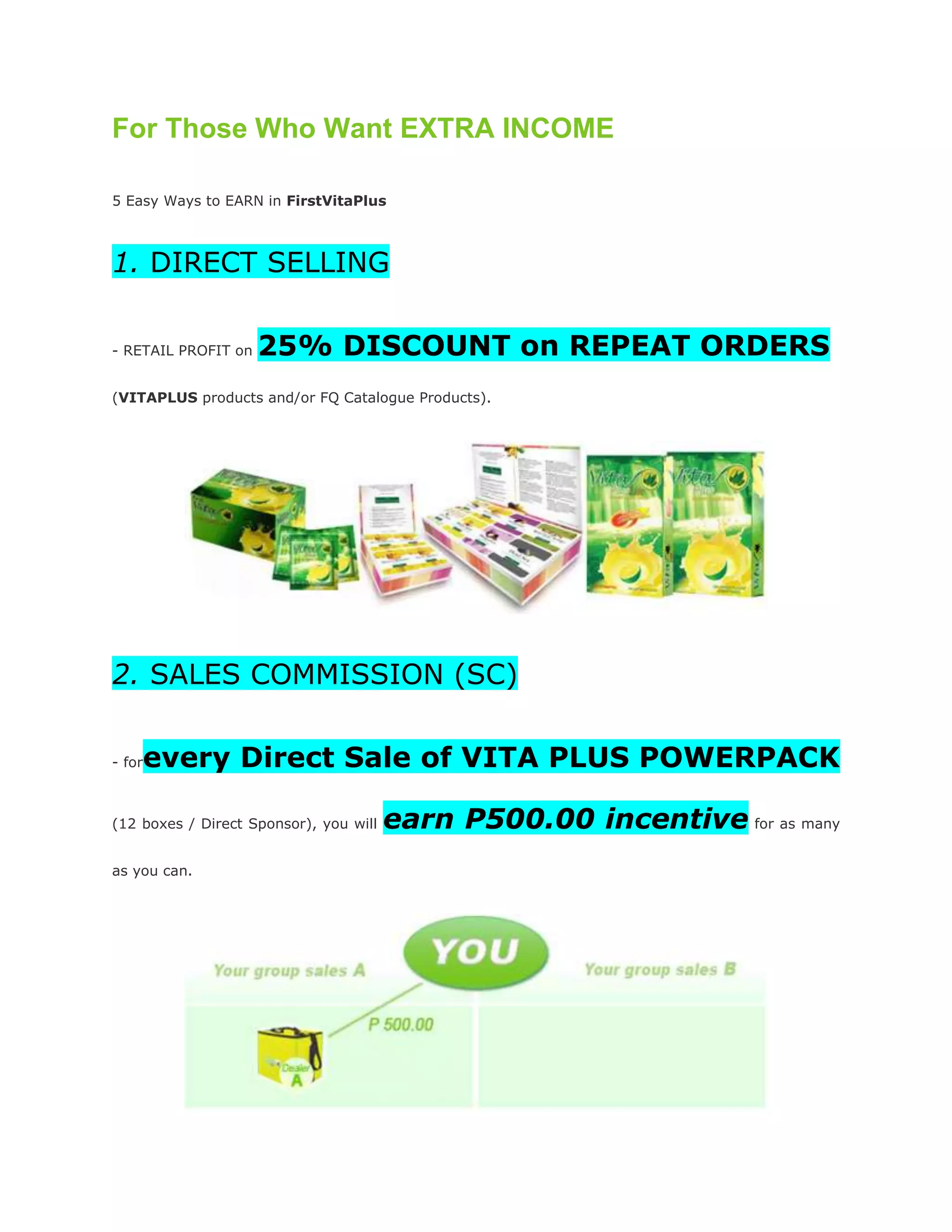 First vita plus main products | DOCX