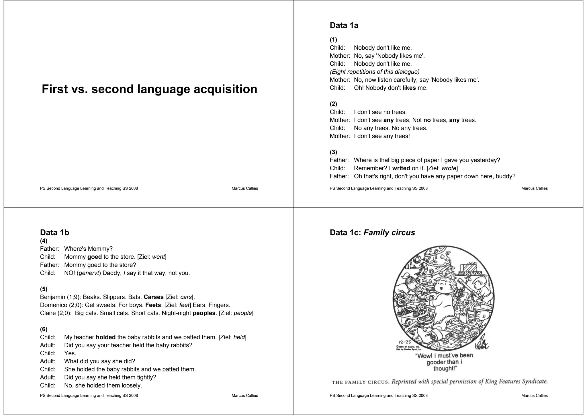 First.Vs.Second.Language.Acquisition | PDF