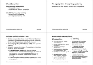 First.Vs.Second.Language.Acquisition | PDF