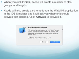 Create your First Watchkit App | PPTX