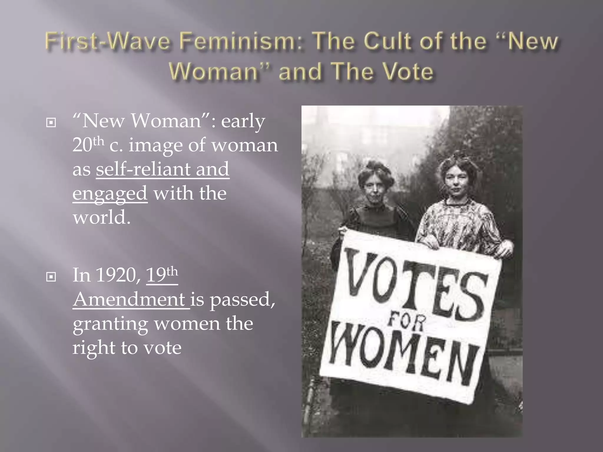 First-Wave Feminism | PPTX