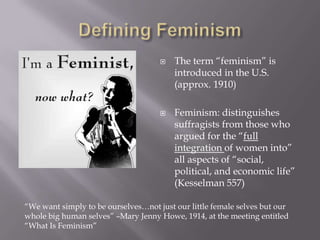 First-Wave Feminism | PPTX