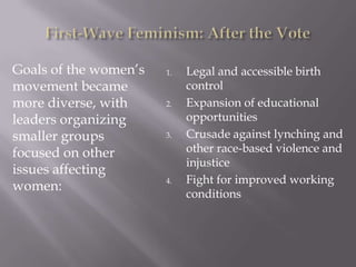 First-Wave Feminism | PPTX
