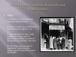 First-Wave Feminism | PPTX