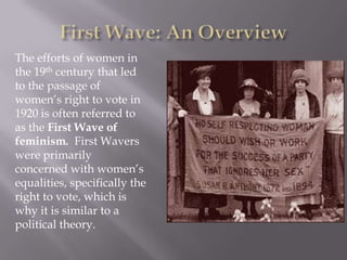 First-Wave Feminism | PPTX