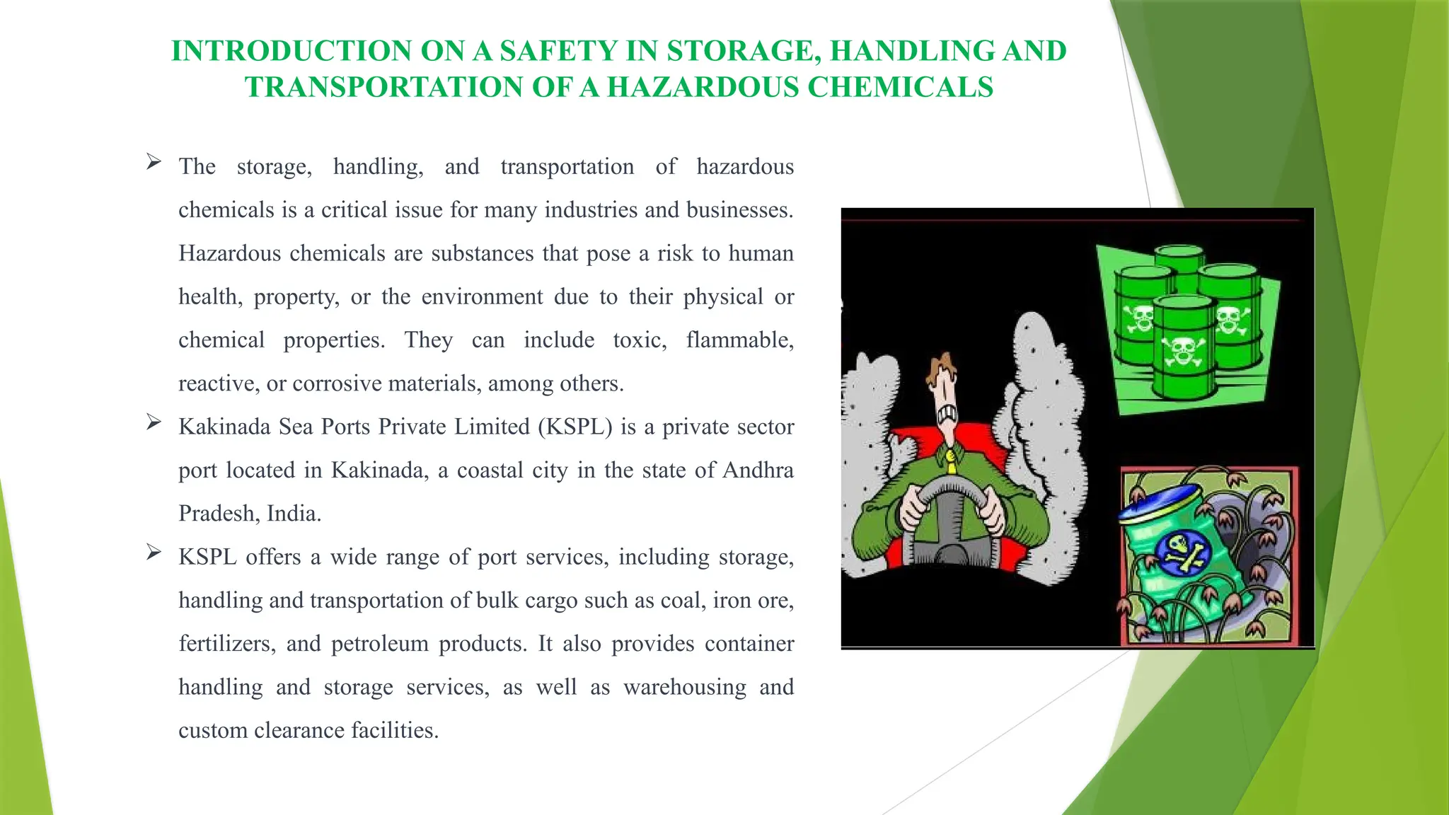 First week Presentation seaports EOHS safety | PPT