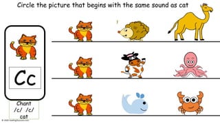 First week sound letter teaching cards - Teaching kids at home | PPTX