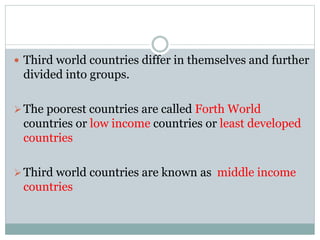 First world n third world comparison | PPTX