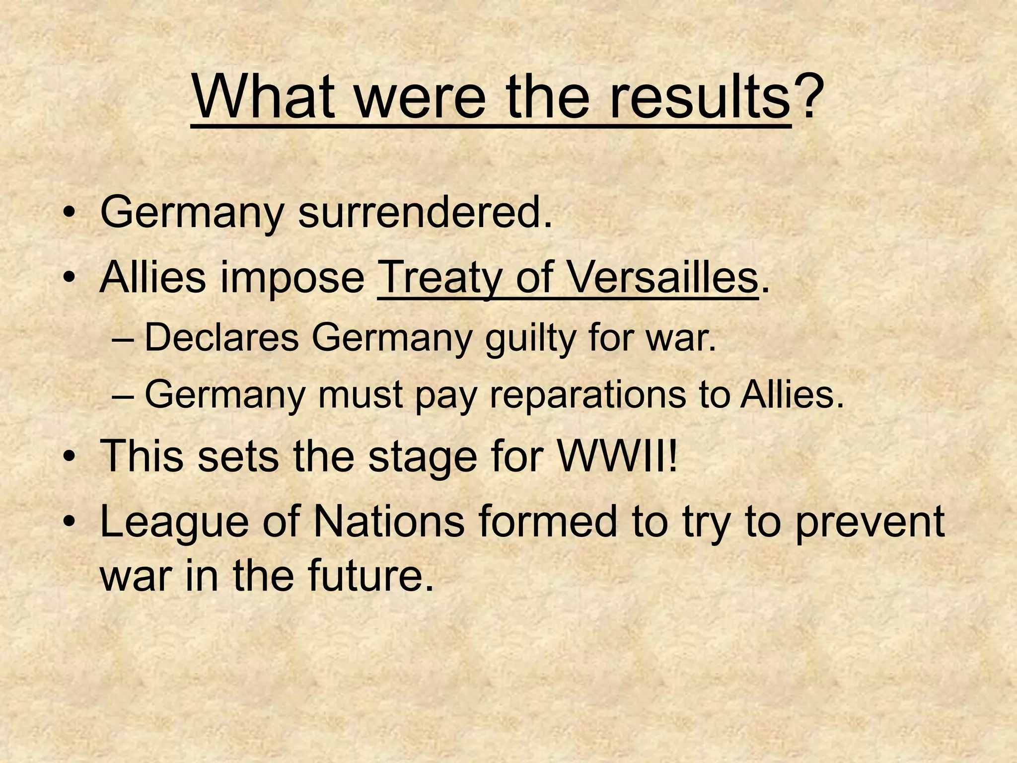 First world war | PPT