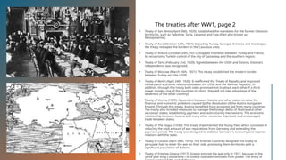 World War One in Europe and Middle East. | PPTX