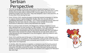 World War One in Europe and Middle East. | PPTX