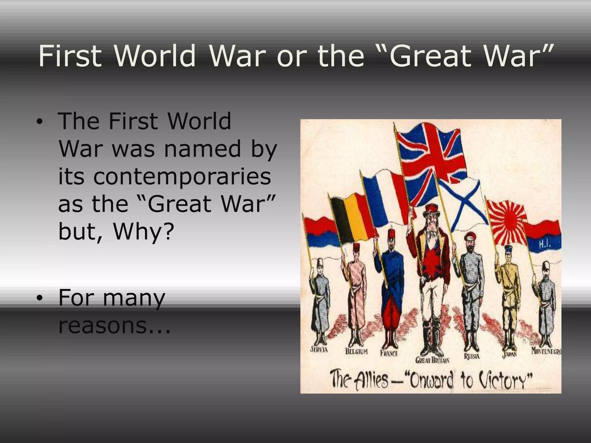 First world war and the Bismarck Systems | PPT