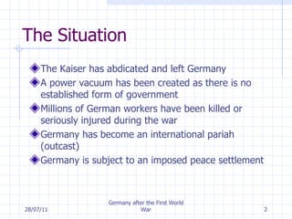 First worldwarforgermany | PPT