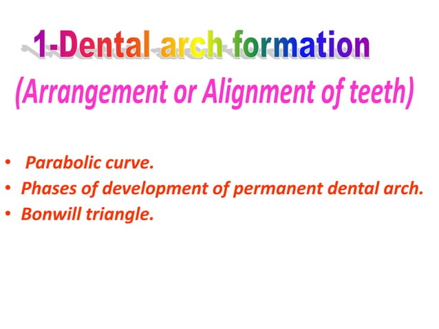 09. Occlusion (Lecture) - Dentition | PPTX | Dental Health | Diseases ...