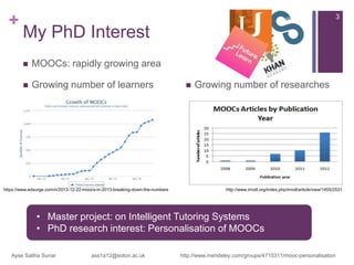 Personalisation of MOOCs | PPTX