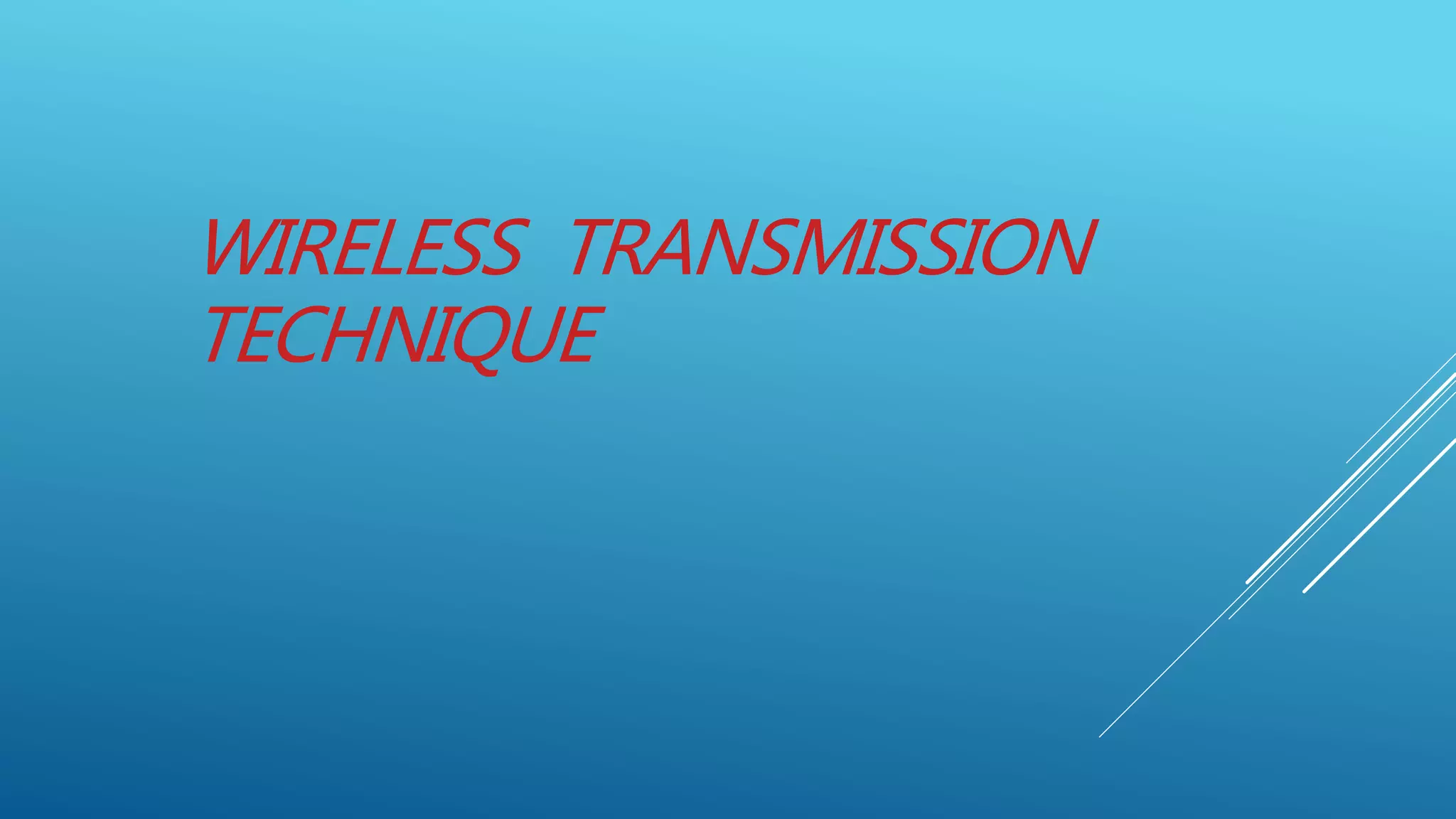 wireless communication | PPT