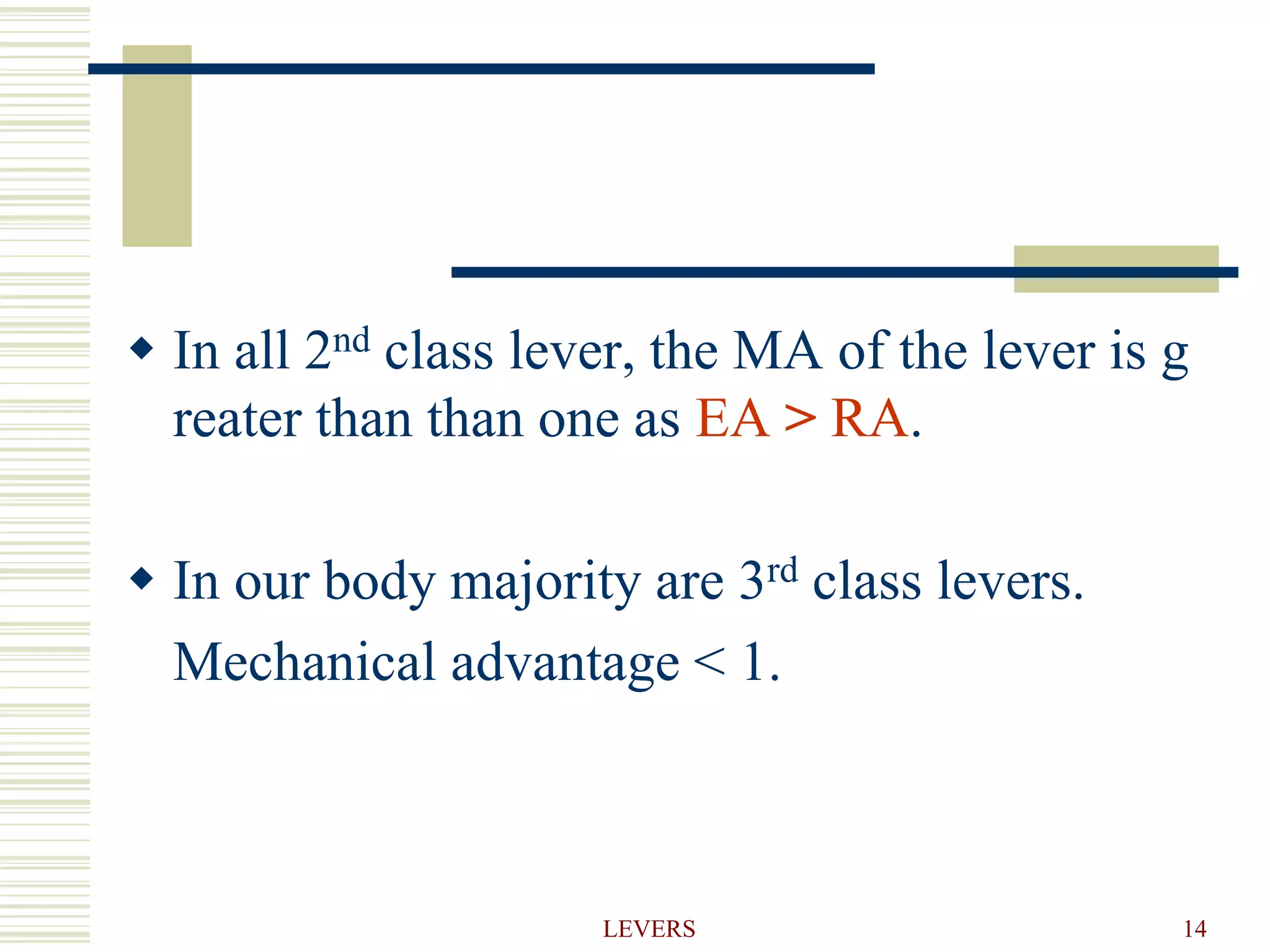 Levers in Physiotherapy | PPTX