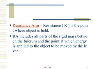 Levers in Physiotherapy | PPTX