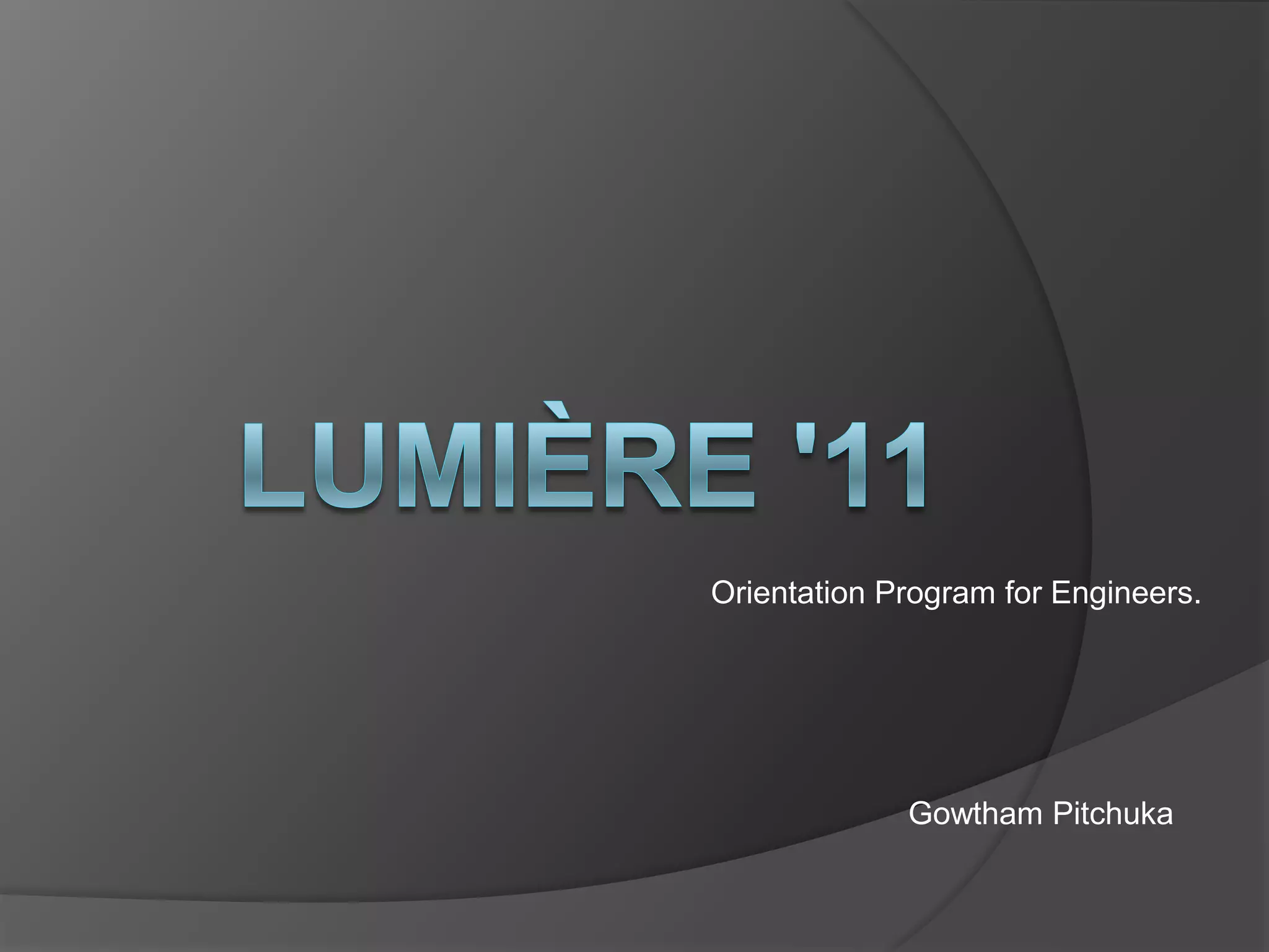 Orientation Program for Freshers at college by http://www.tagsoftskills.com/ | PPTX