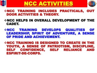 NCC PRESENTATION to first year cadets intro | PPTX