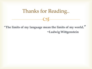 Firthian's Approach to Linguistics | PPTX
