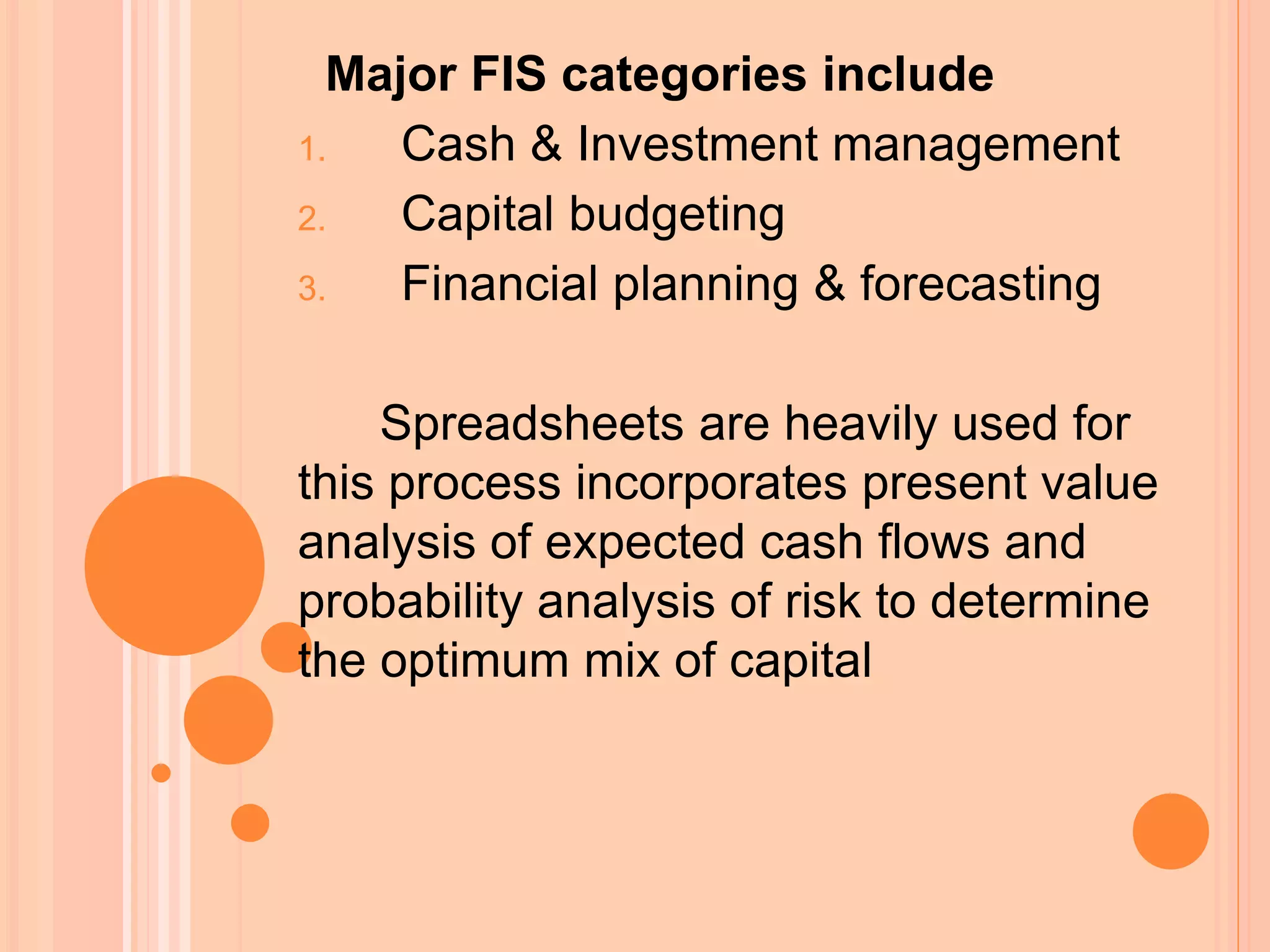 Financial Information systems (fis) ppt | PPTX