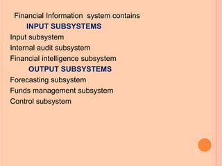 Financial Information systems (fis) ppt | PPTX | Operating Systems | Computer Software and ...