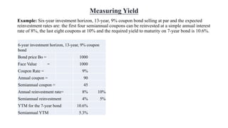 Chapter 6: Yield measures, Fixed Income Securities by | PPT