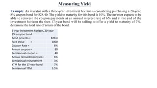 Chapter 6: Yield measures, Fixed Income Securities by | PPT