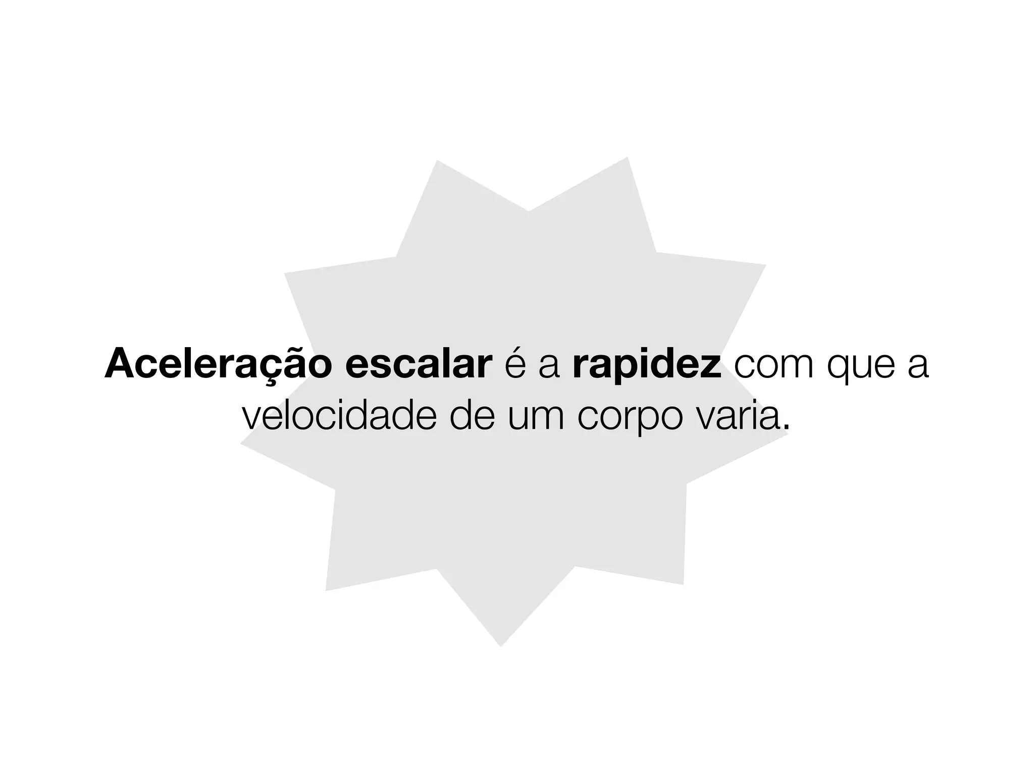 Aceleração Escalar | PPT