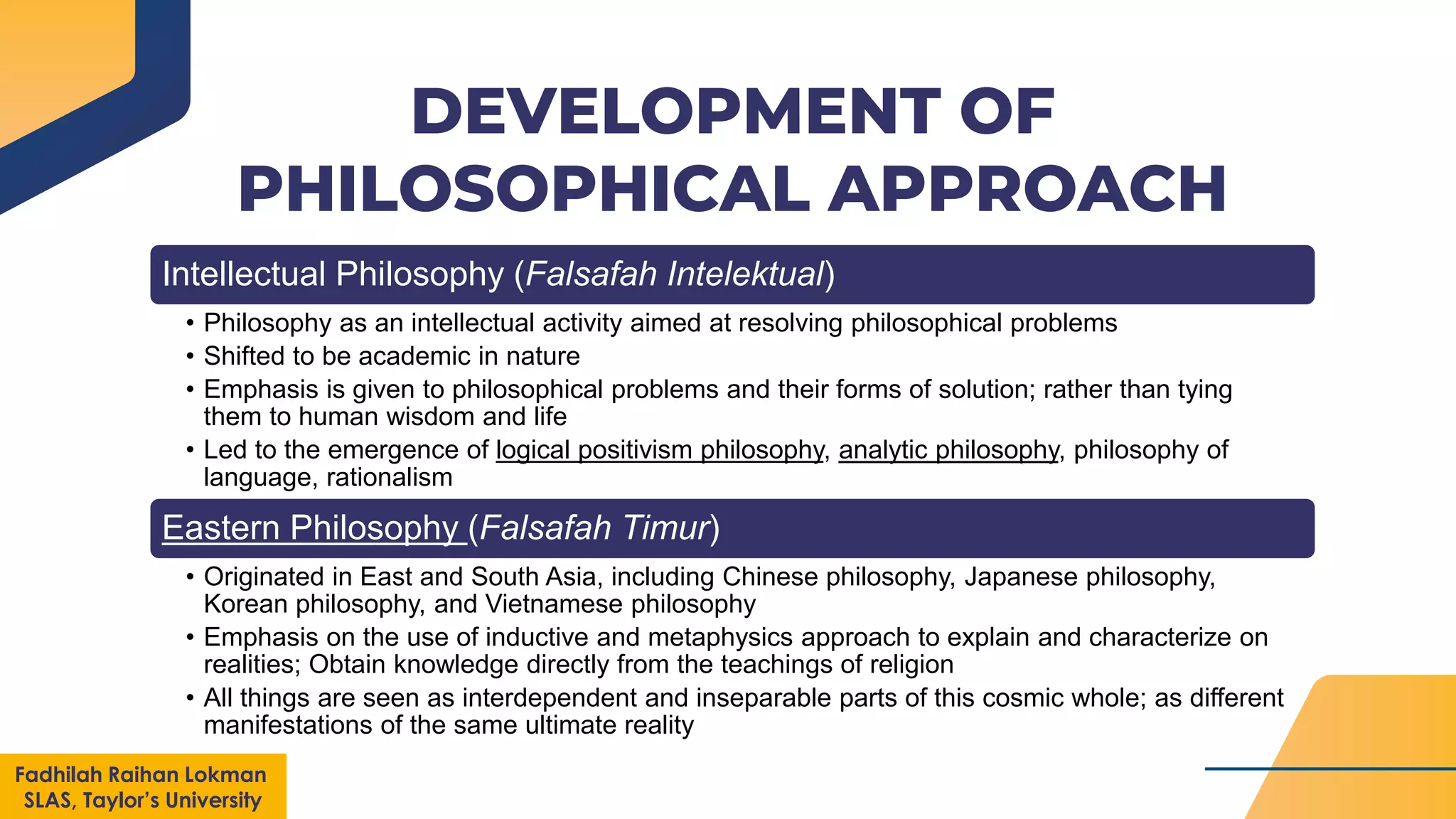 Falsafah dan Isu Semasa (ENGLISH) - Philosophy in Life | PDF