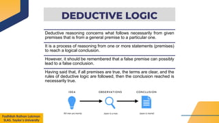 Falsafah dan Isu Semasa (ENGLISH) - Logic | PDF
