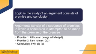 Falsafah dan Isu Semasa (ENGLISH) - Logic | PDF