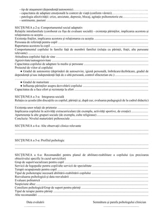 Fisa evaluare-psihologica | PDF