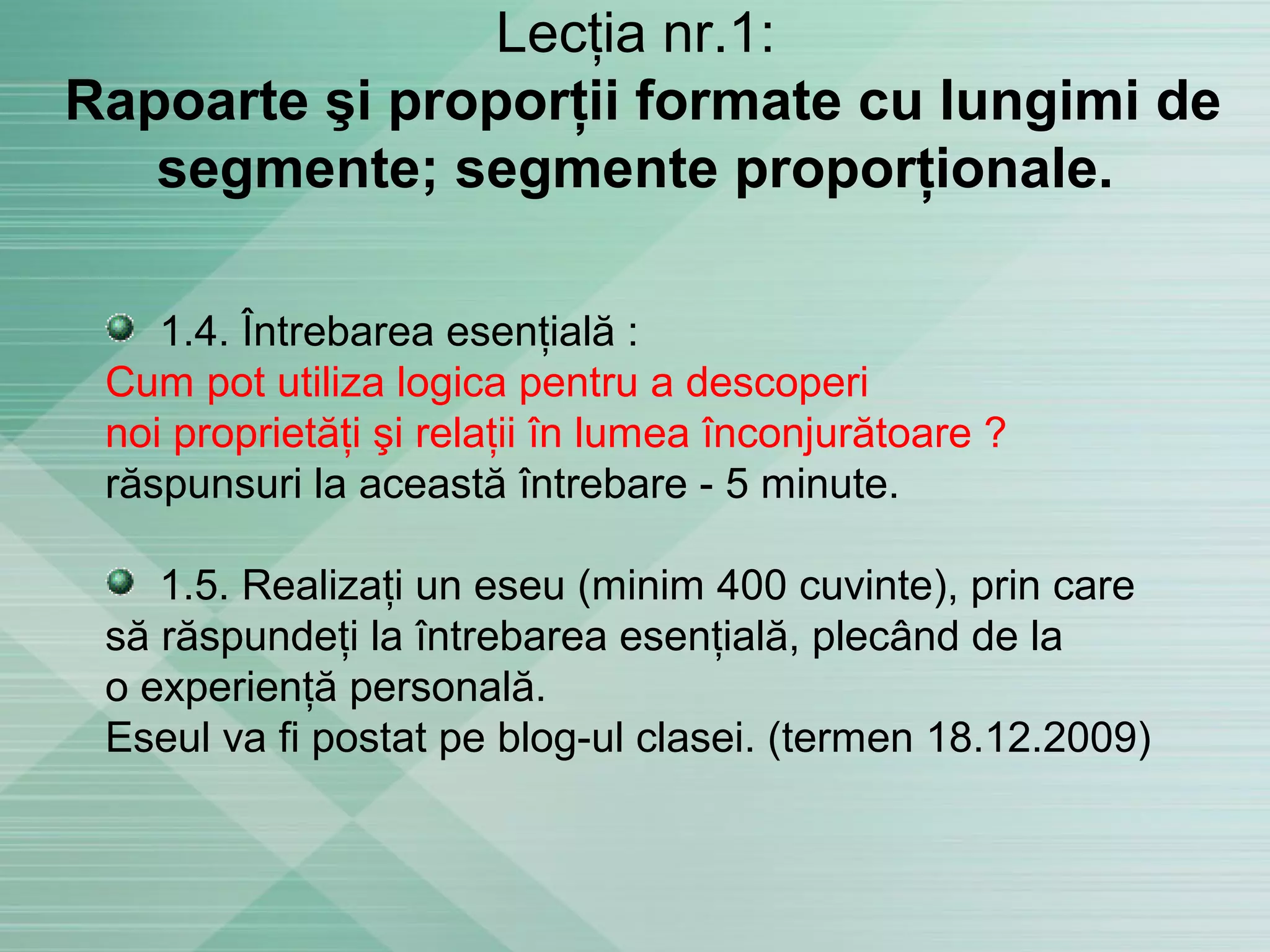 Fisa de activitate a unitatii de invatare | PPT