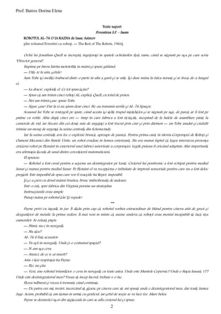 Fisa de lucru povestirea sf vs basm | PDF