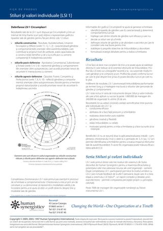LSI 1 - Stiluri si valori individuale - Perceptia Proprie | PDF