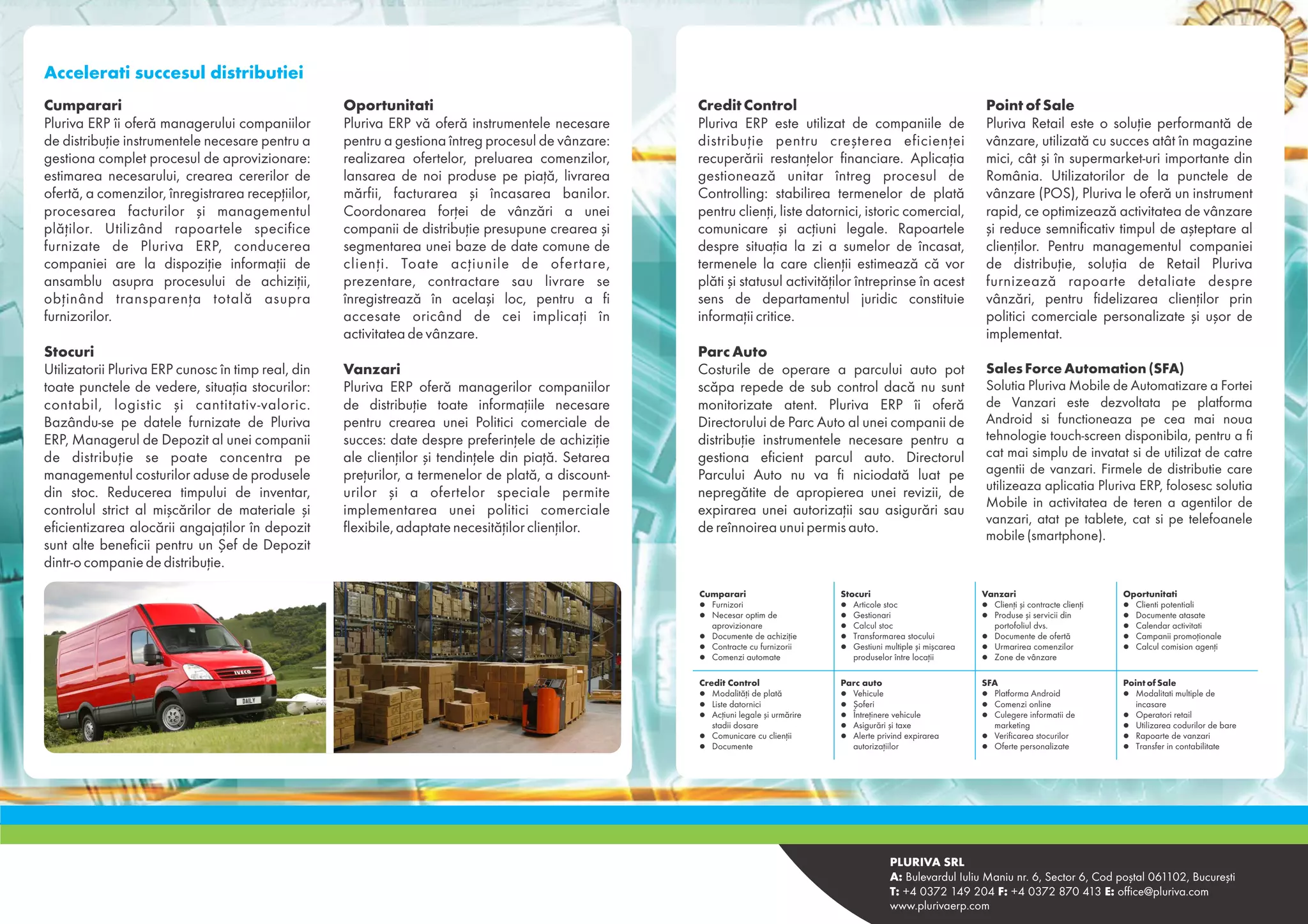 Pluriva ERP - solutia dedicata companiilor de distributie | PDF