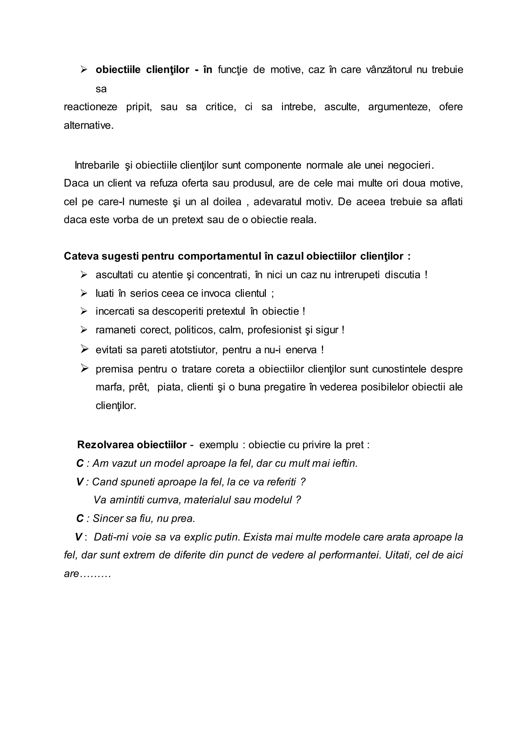 Fisa documentare informarea clientilor si argumentarea -etica x | DOCX