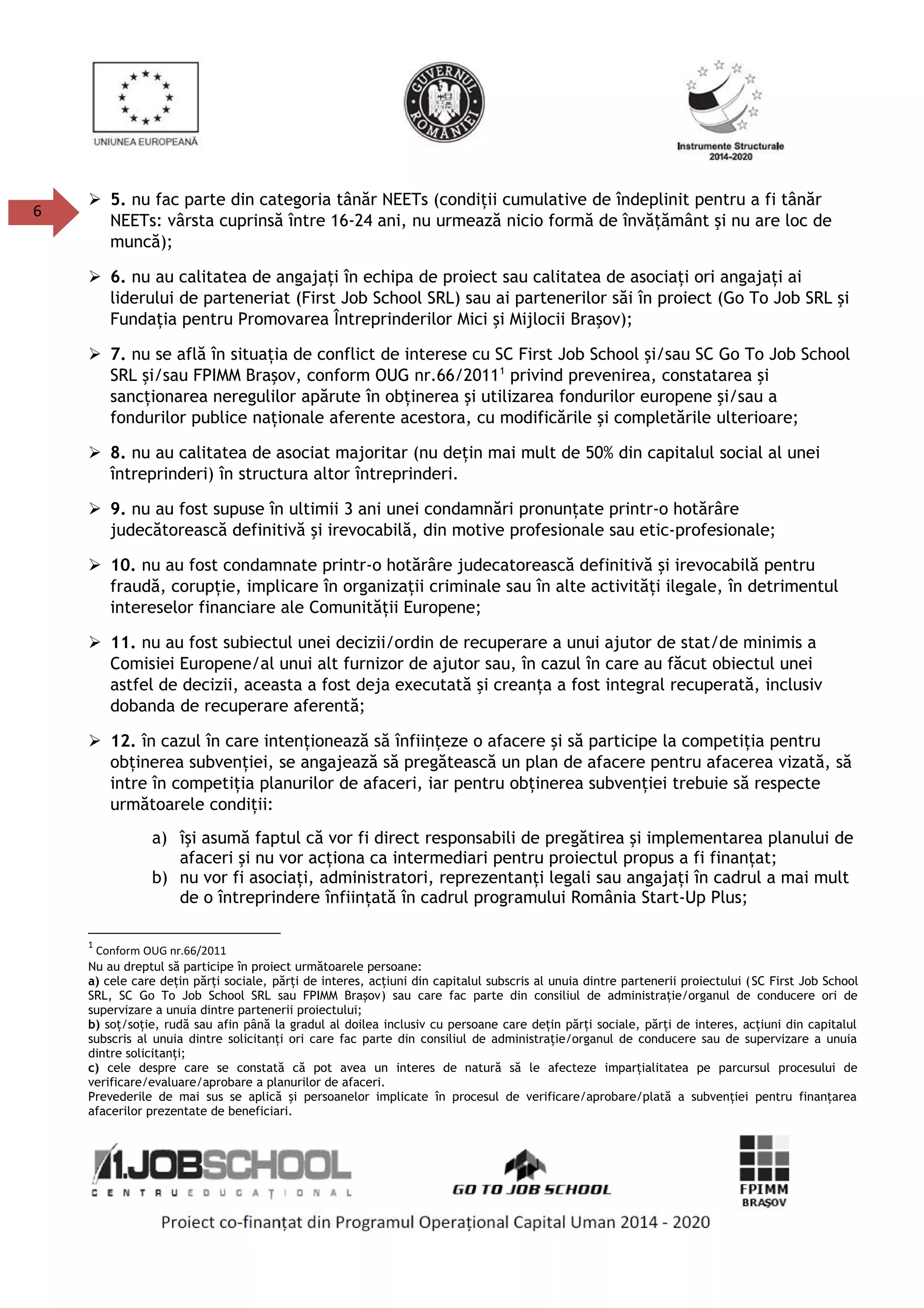 Fisa informare proiect Romania Start Up | PDF | Free Download